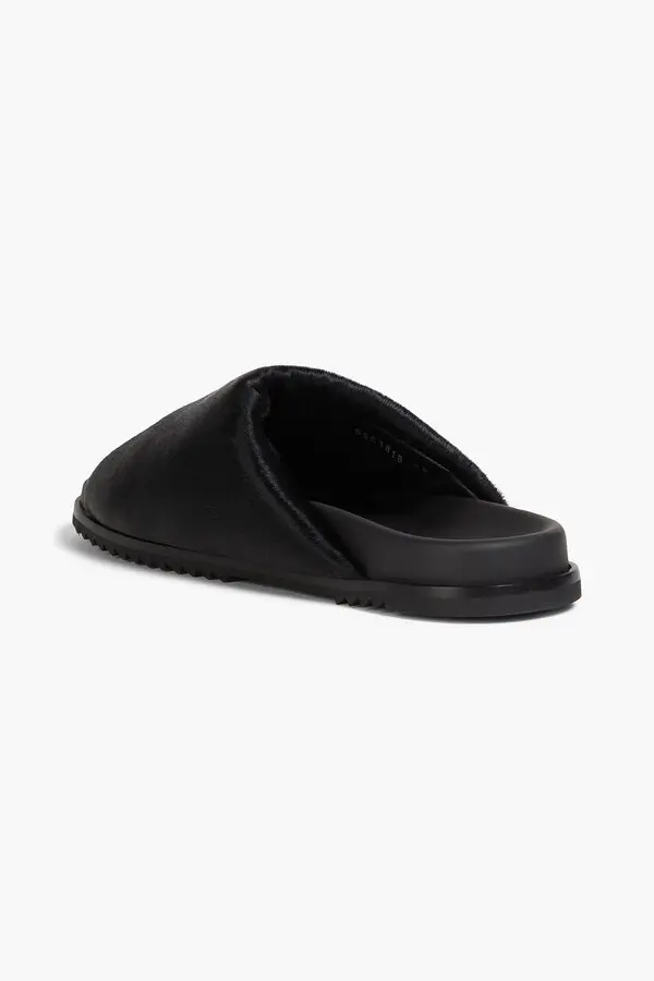 Rick Owens Granolas Calf Hair Slides