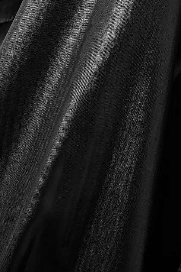 maison margiela ruched moire maxi dress Maison Margiela Woman Maxi dress Black Size 4 Polyester