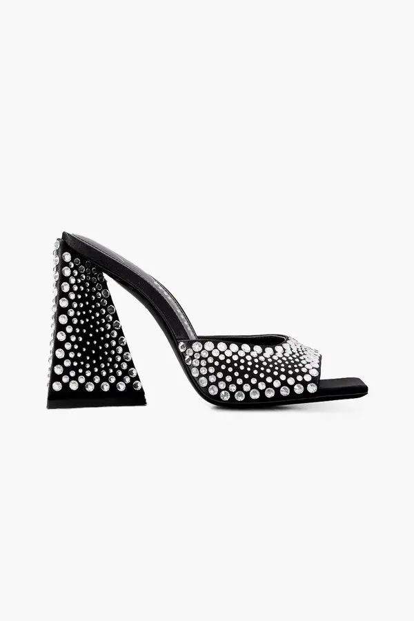 Attico Devon Crystal-embellished Mules