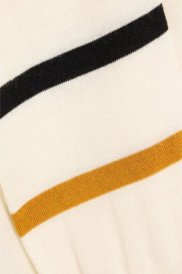 Marni Striped Wool And Silk-blend Sweater