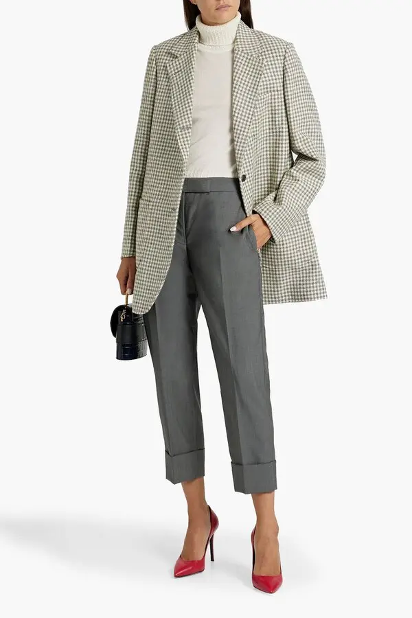 Thom Browne Houndstooth Wool-tweed Blazer
