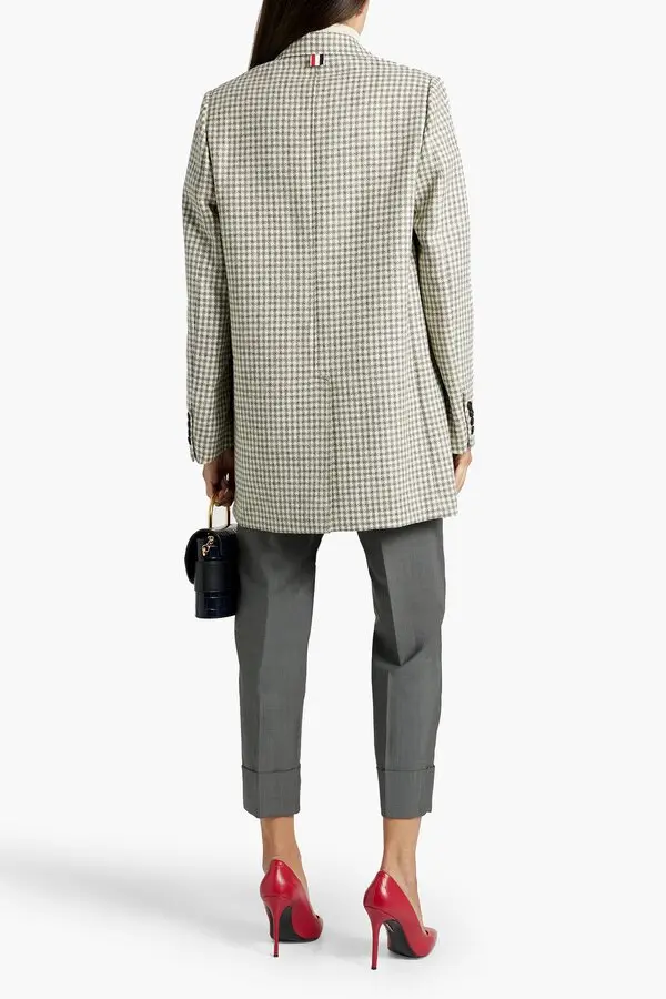 Thom Browne Houndstooth Wool-tweed Blazer