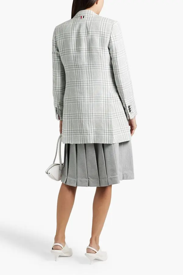 Thom Browne Checked Linen Blazer
