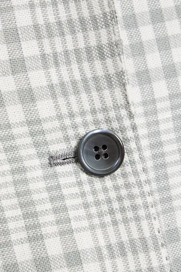 Thom Browne Checked Linen Blazer