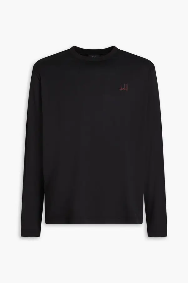 Dunhill Jacquard-knit Cotton-jersey T-shirt