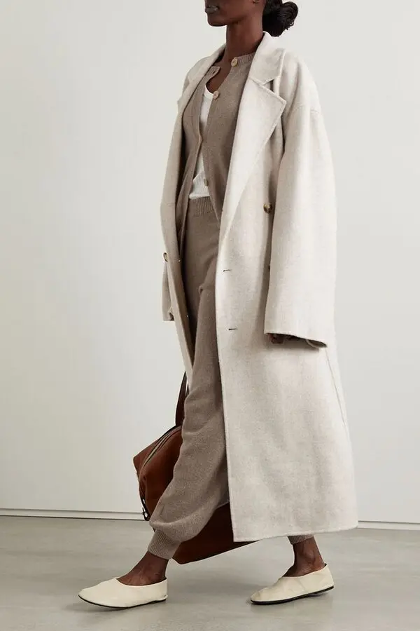 BASERANGE Cropped Cashmere And Wool-blend Track Pants