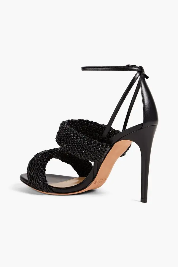 ALEXANDRE BIRMAN Alessia 100 Woven Leather Sandals