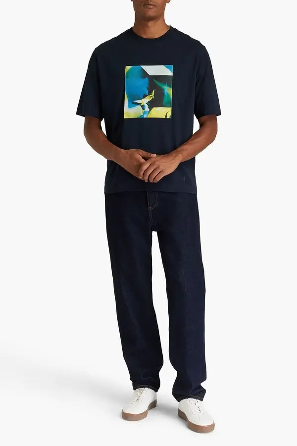 Dunhill Appliquéd Cottonjersey Tshirt