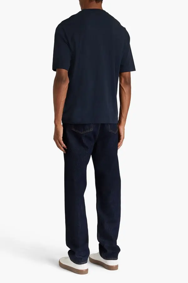 Dunhill Appliquéd Cottonjersey Tshirt