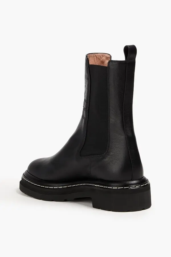 Alberta Ferretti Leather Chelsea Boots