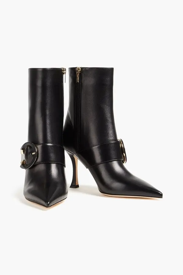 JIMMY CHOO Magik 90 Leather Ankle Boots