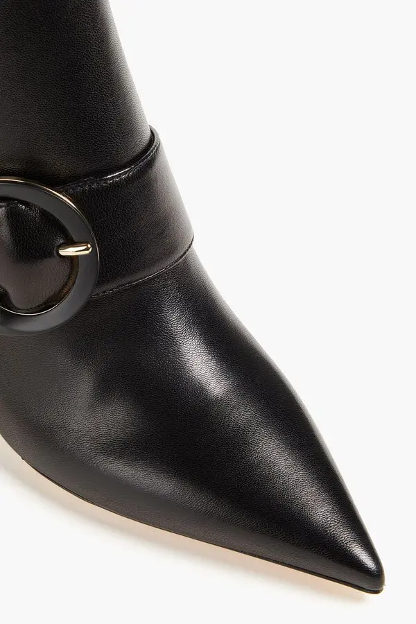 JIMMY CHOO Magik 90 Leather Ankle Boots