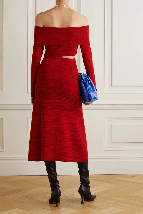 Proenza Schouler Off-the-shoulder Cutout Midi Dress