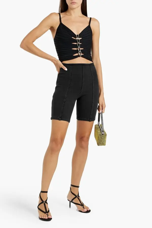 Alexander Wang French Cotton-blend Terry Shorts