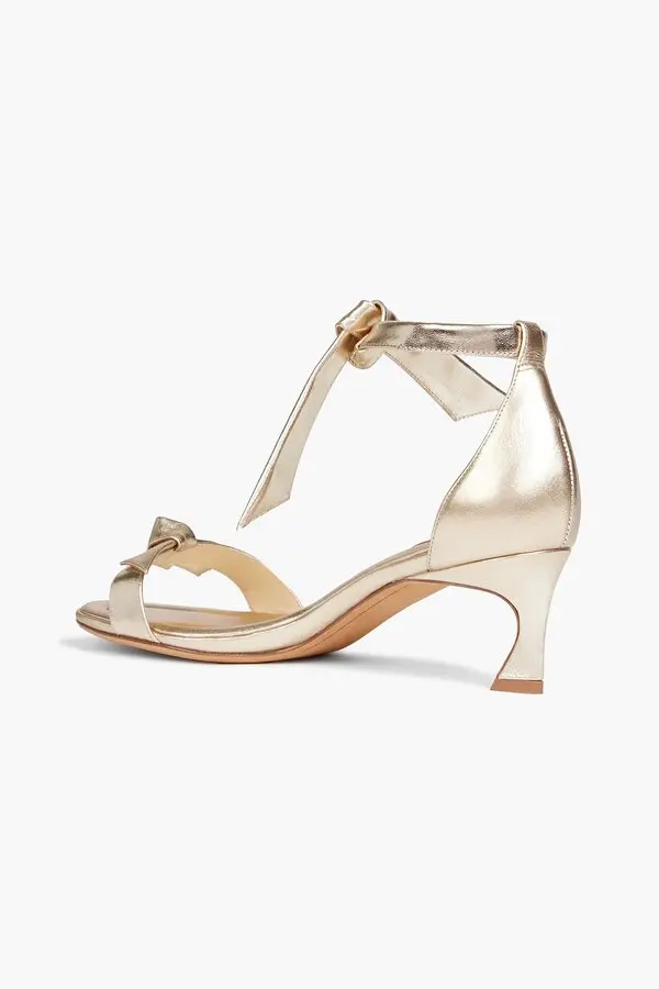 ALEXANDRE BIRMAN Clarita 50 Metallic Leather Sandals