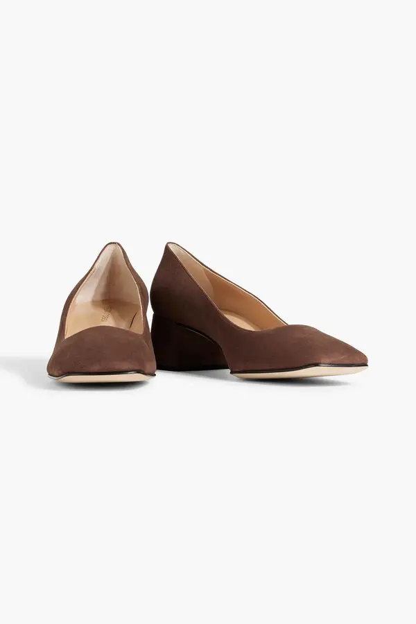 SERGIO ROSSI Suede Pumps - Brown