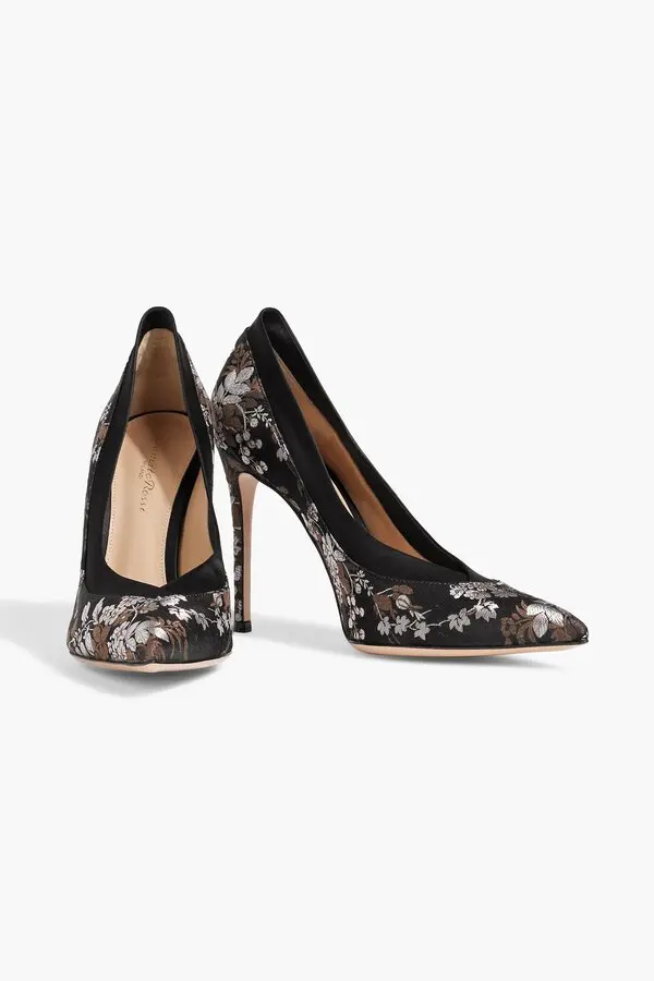 GIANVITO ROSSI Kimono Brocade Pumps