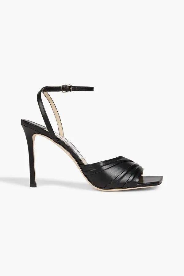 JIMMY CHOO Basil 95 Leather Sandals