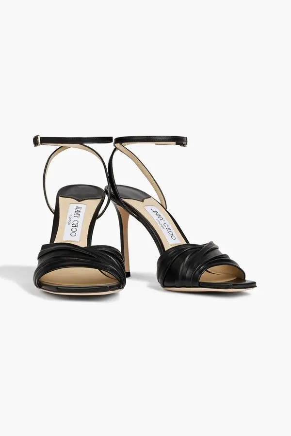 JIMMY CHOO Basil 95 Leather Sandals