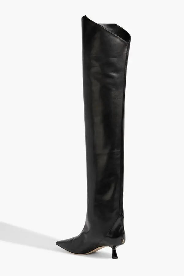 JIMMY CHOO Vari 45 Leather Over-the-knee Boots
