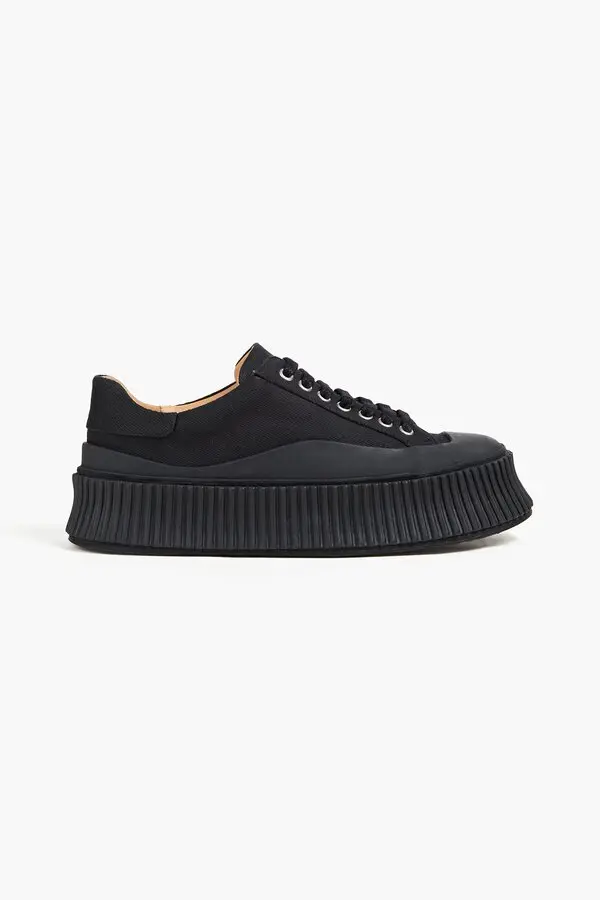 JIL SANDER Twill Platform Sneakers