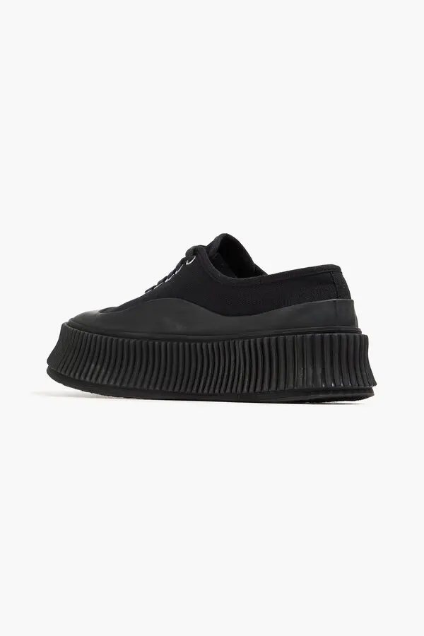 JIL SANDER Canvas Platform Sneakers