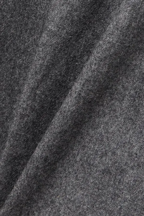 TOTEME Pleated Wool-blend Pants - Dark Gray