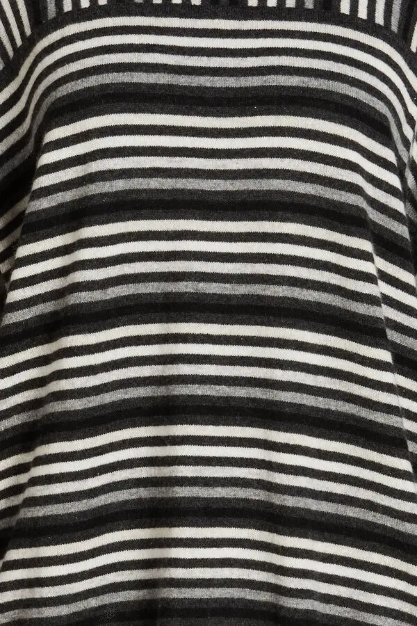 Autumn Cashmere Striped Cashmere Turtleneck Sweater