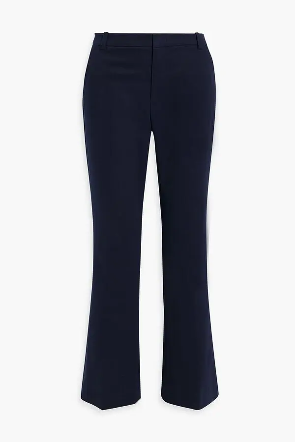 Vince Stretch-cotton Bootcut Trousers - Navy