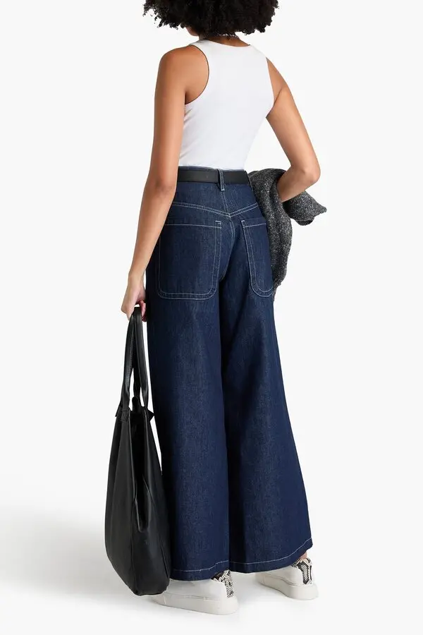 FRAME The Skater High-rise Wide-leg Jeans