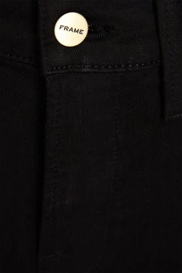 FRAME Le High High-rise Skinny Jeans - Black
