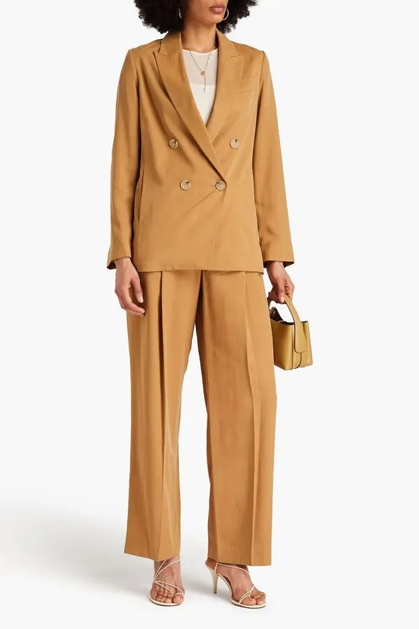 Vince Tencel™ Lyocell-blend Twill Blazer - Camel