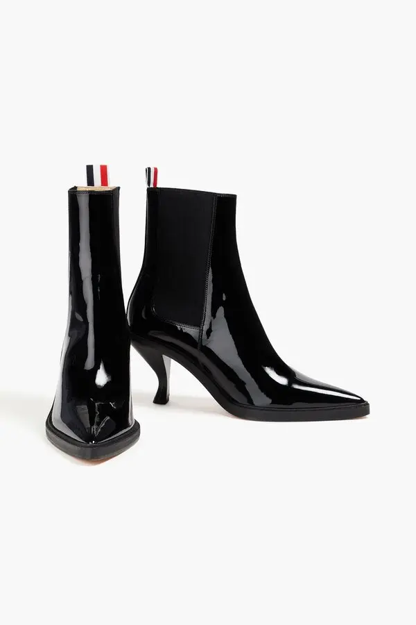 Thom Browne Patent Leather Ankle Boots