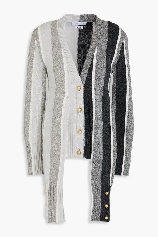 Thom Browne Striped Wool Cardigan