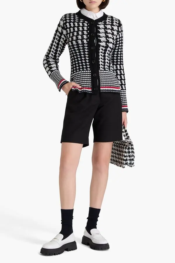 Thom Browne Houndstooth Cashmere Cardigan