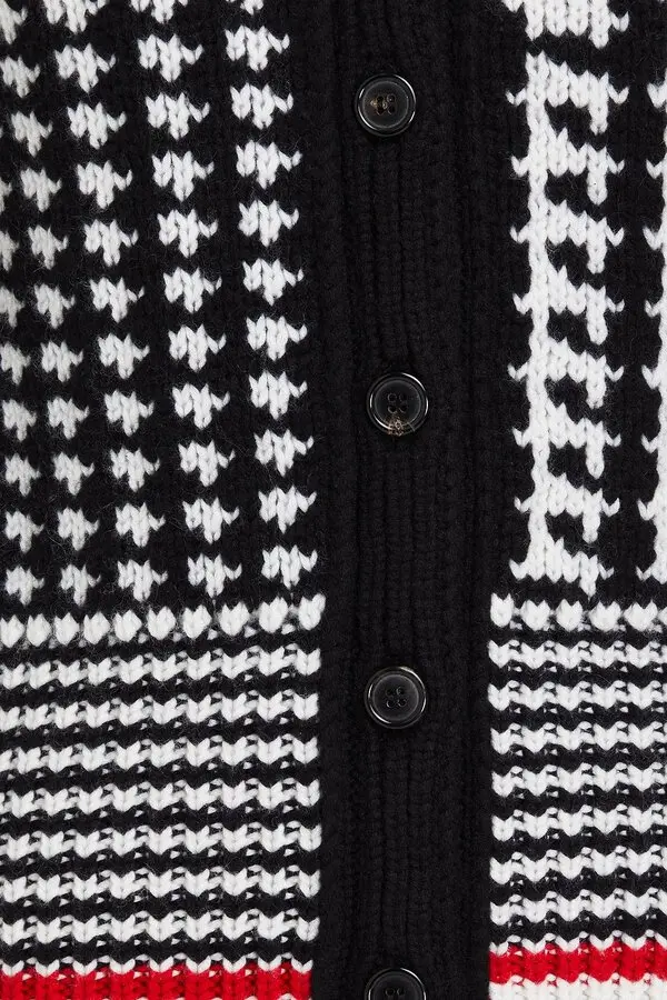 Thom Browne Houndstooth Cashmere Cardigan