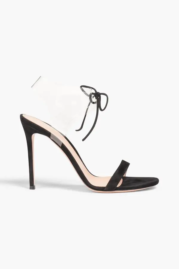 GIANVITO ROSSI Estelle Suede And Tpu Sandals