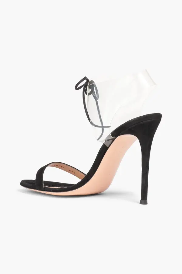 GIANVITO ROSSI Estelle Suede And Tpu Sandals