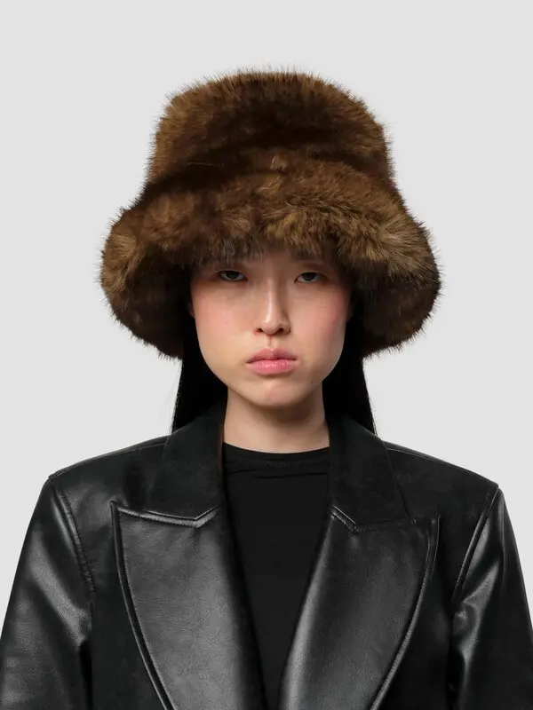 Apparis Gilly Faux- Bucket Hat - Mink
