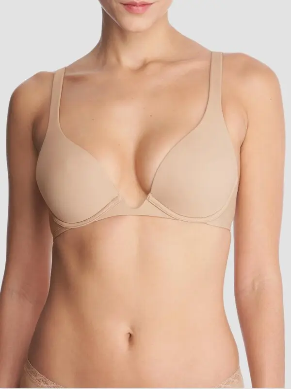 Natori Verge Plunge Convertible Bra - Cafe