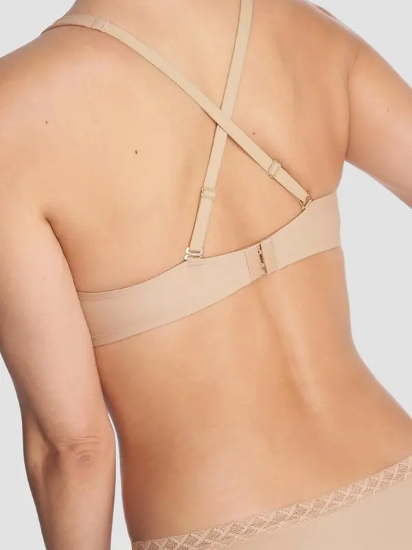 Natori Verge Plunge Convertible Bra - Cafe