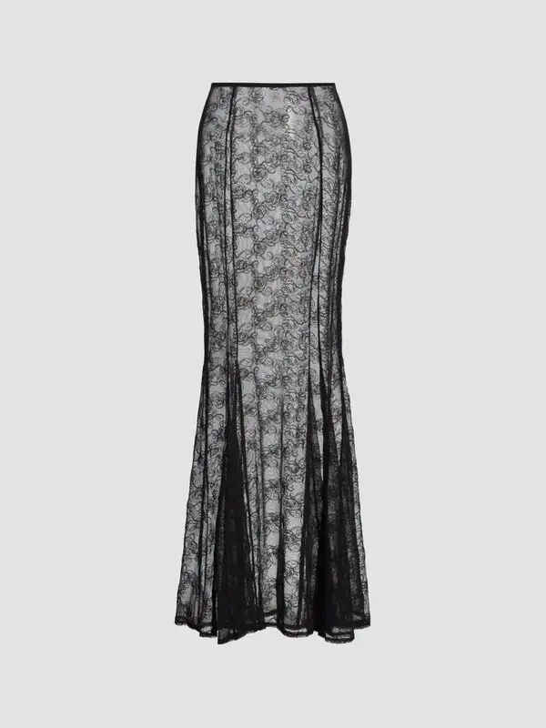 Kiki De Montparnasse La Rose Lace Maxi Skirt