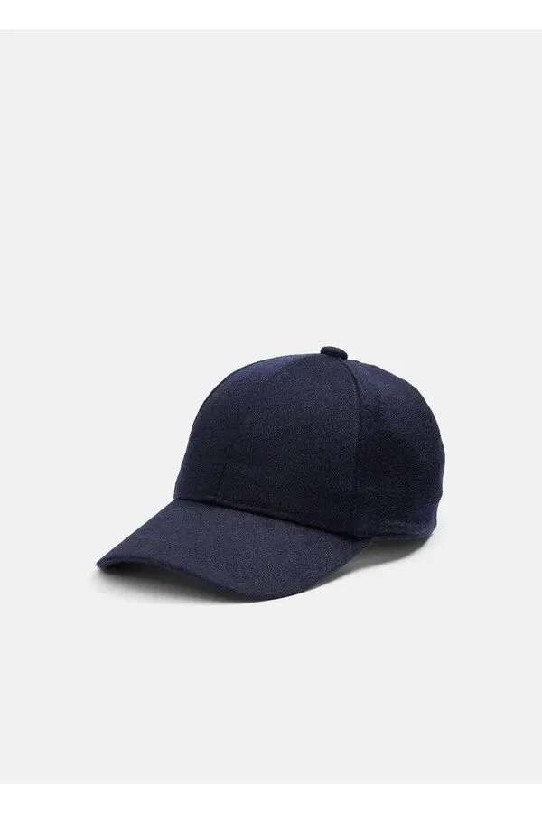 Vince Cashmere Baseball Cap - Blue