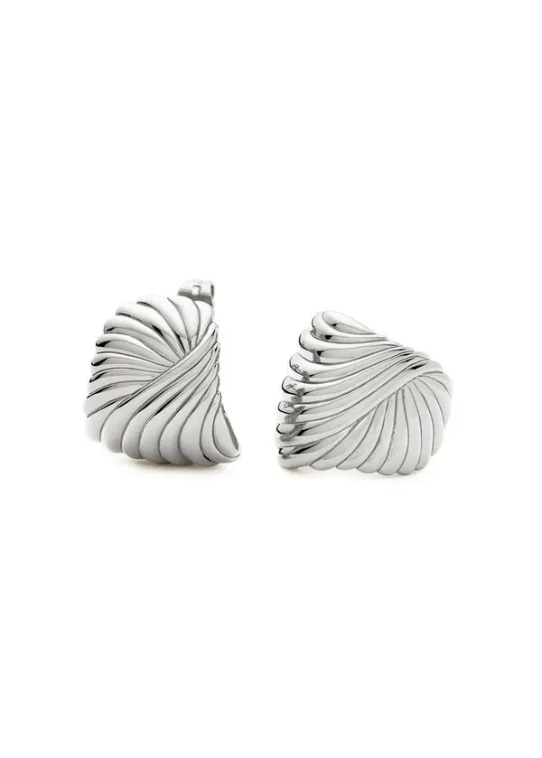 MISSOMA Ripple Rhodium-plated Stud Earrings - Silver