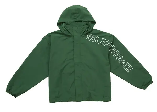 Supreme Spellout Embroidered Track Jacket - Dark Green