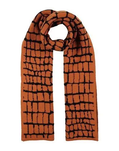 Versace Scarf Virgin Wool, Viscose, Polyamide, Calfskin - Brown