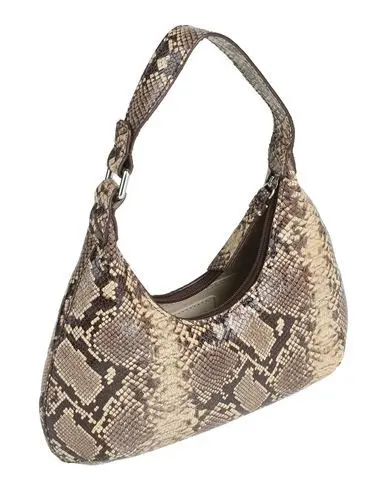 By Far Snakeskin-print Leather Hobo Bag - Beige