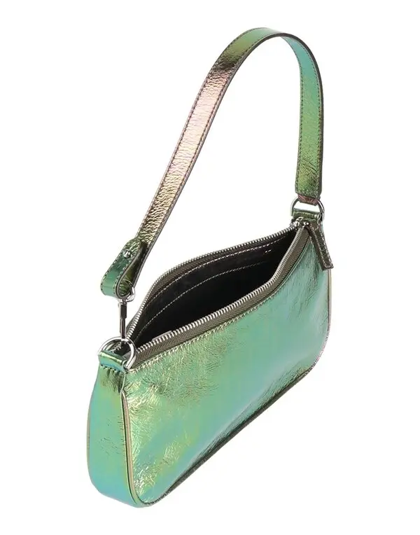 By Far Light Lambskin Iridescent Baguette Bag