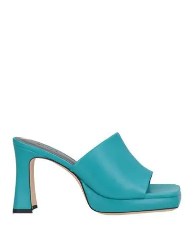 By Far Leather Slide Sandals