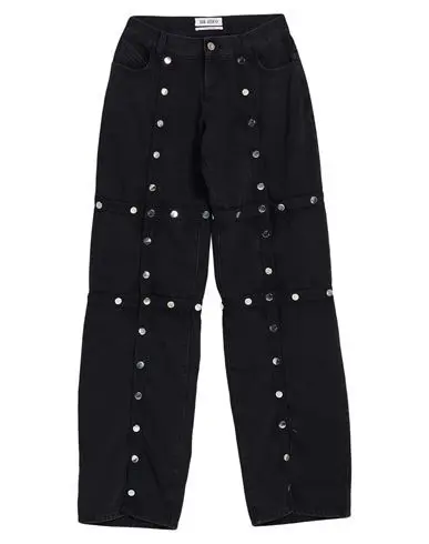 Attico Wide-leg Jeans With Studs